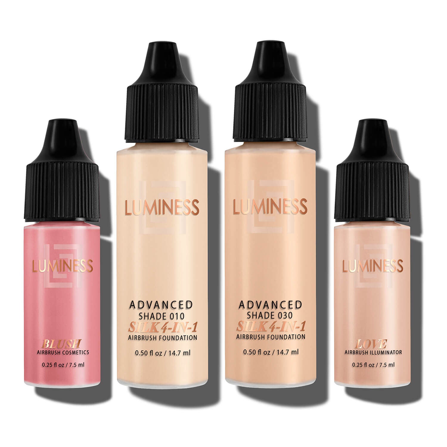 Starter Silk 4-in-1 Advanced Airbrush Makeup Foundation Kit – LUMINESS
